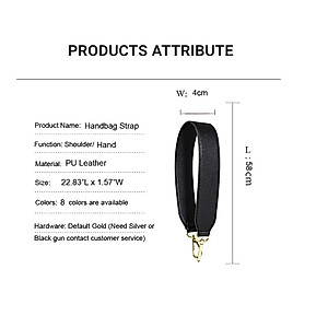 Reason Charm Purse Straps Replacement PU Leather Handbags Strap Shoulder Bag Straps Phone Pendant (Brown)