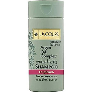 Lacoupe Argan Oil Complex Revitalizing Shampoo - 0.75 Oz - Set of 18 - Total 13.5 Oz