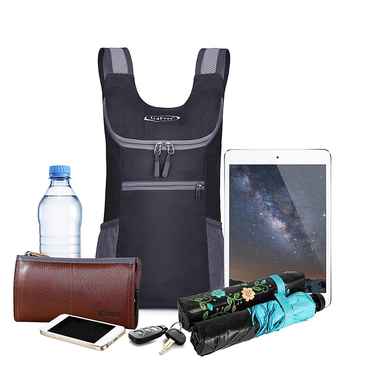 G4Free Lightweight Packable Shoulder Backpack Hiking Daypacks Small Casual Foldable Outdoor Bag 11L