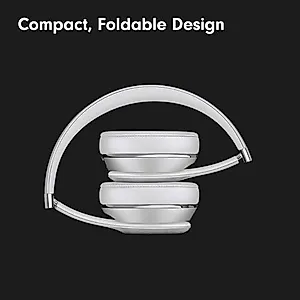 Beats Solo3 Wireless On-Ear Headphones - Apple W1 Headphone Chip, Class 1 Bluetooth, 40 Hours of Listening Time, Built-in Microphone - Silver