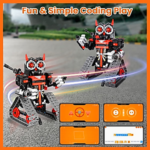 GILI Robot Building Remote Control Gift STEM Building Kit for Boys 8-12 - 3 in 1 Educational Toys for 6 7 8 9 10 11 12 + Year Old Boys Birthday Gifts for Kids - Tracked Racer Car Tank robotics