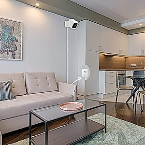 DIANMU 2 Pack 26FT Flat Power Extension Cable for Wyze Cam v3, WyzeCam Outdoor, Blink Outdoor, YI Dome Home Camera, Eufy, Simplisafe, Nest Cam, Arlo Essential, Durable Charging Cable for Security Cam