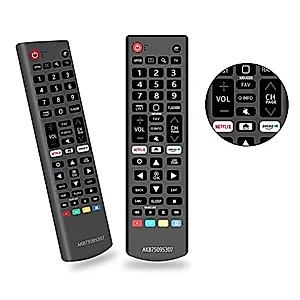 ZYK Universal Remote Control for LG Smart TV Remote Replacement for LG-TV-Remote Compatible with All LG LCD LED OLED UHD HDTV 3D Smart TVs AKB75095307 New Remote with Shortcut Buttons - Netflix,Amazon