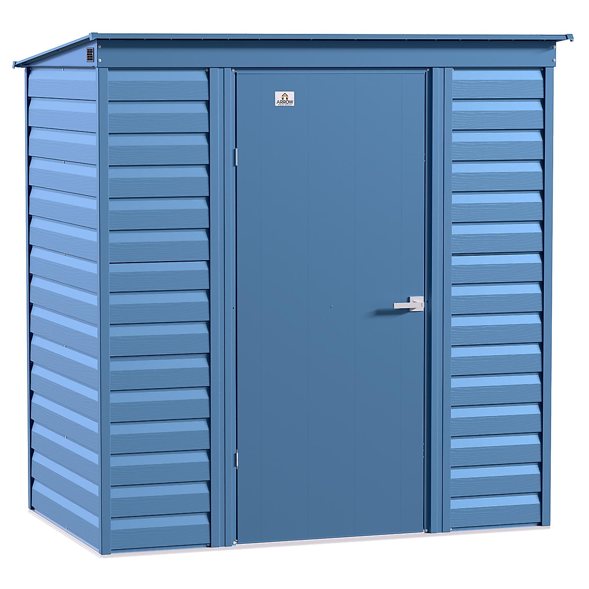 Arrow Sheds 6' x 4' Outdoor Steel Storage Shed, Blue