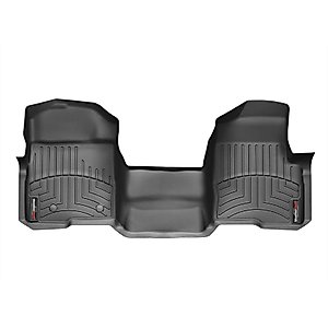 WeatherTech Custom Fit FloorLiners for Ford F-150-1st Row - Over The Hump (442951), Black