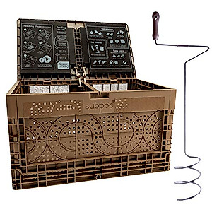 Subpod Essentials Bundle. Outdoor Composting System and Compost Aerator. Composting Worm Farm for Your Garden