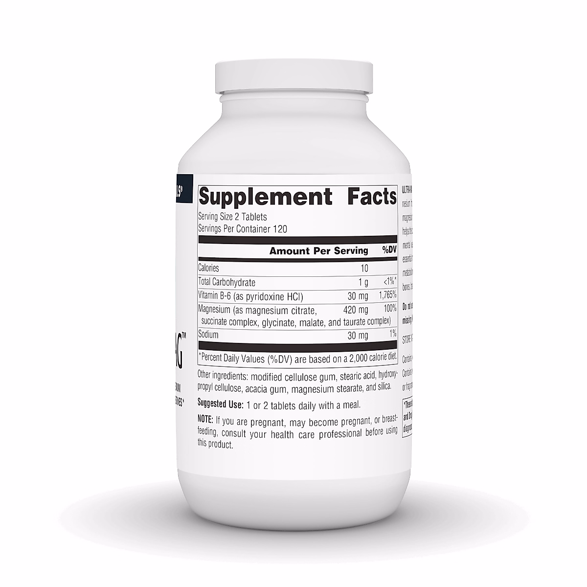 Source Naturals Ultra-Mag High-Efficiency Magnesium Complex - Maintains Muscle & Nerve Function - 240 Tablets