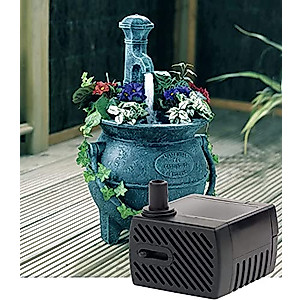 Little Giant PES-40-PW 115-Volt, 45 GPH Magnetic Drive Fountain Pump with 6-Ft. Cord, Black, 566713