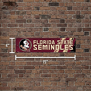 Rico Industries NCAA Florida State Seminoles 16-Inch Plastic Street Sign Décor