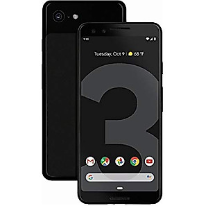 Pixel Phone 3-128GB - US Warranty - Just Black - (Renewed)