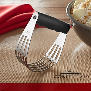 Last Confection Pastry Blender Dough Cutter - Soft Grip Handle & Stainless Steel Blades - Professional Flour Mixer for Pasta, Pie Crust and Cake
