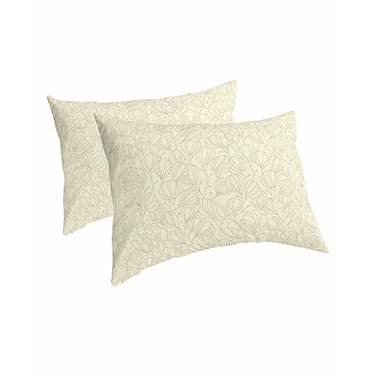 Edwiinsa Yellow Lines Pillow Covers King Standard Set of 2 20x36 Bed Pillow, Modern Striepd Abstract Aesthetics Plush Soft Comfort for Hair/Skin Cooling Pillowcases with Envelop Closure