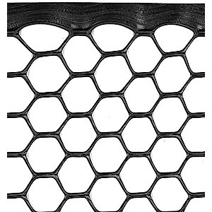 Tenax 72120546 Hex Poultry Fence, 3' x 25' Black