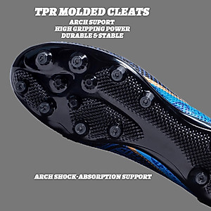 Niber Men's Soccer Cleats Football Shoes Court Boots Shoes for Women Big Boy AG TF Turf Indoor Youth High Top SAnkle Boots