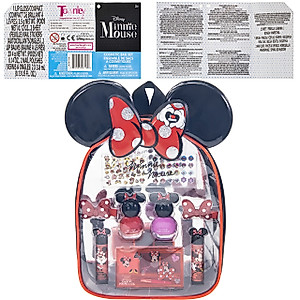 Disney Minnie Mouse - Townley Girl Cosmetic Makeup Gift Bag Set Includes Lip Gloss, Nail Polish & Hair Accessories for Kids Girls, Ages 3+ Perfect for Parties, Sleepovers & Makeovers
