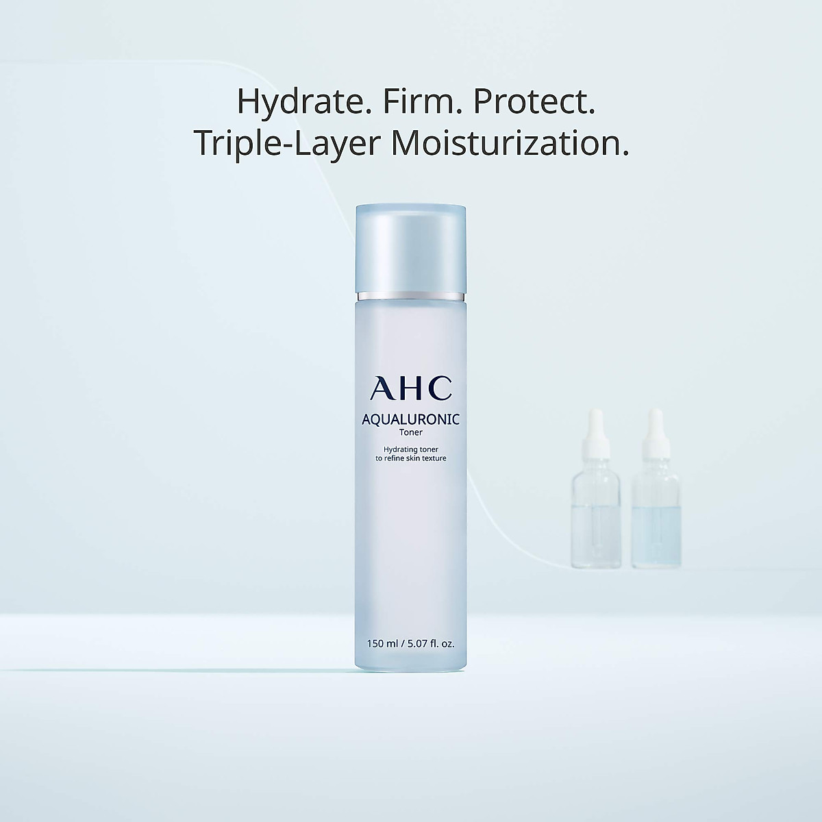 AHC Toner for Face Aqualauronic Hydrating Skin for Dehydrated Skin Triple Hyaluronic Acid Korean Skincare 5.07 oz