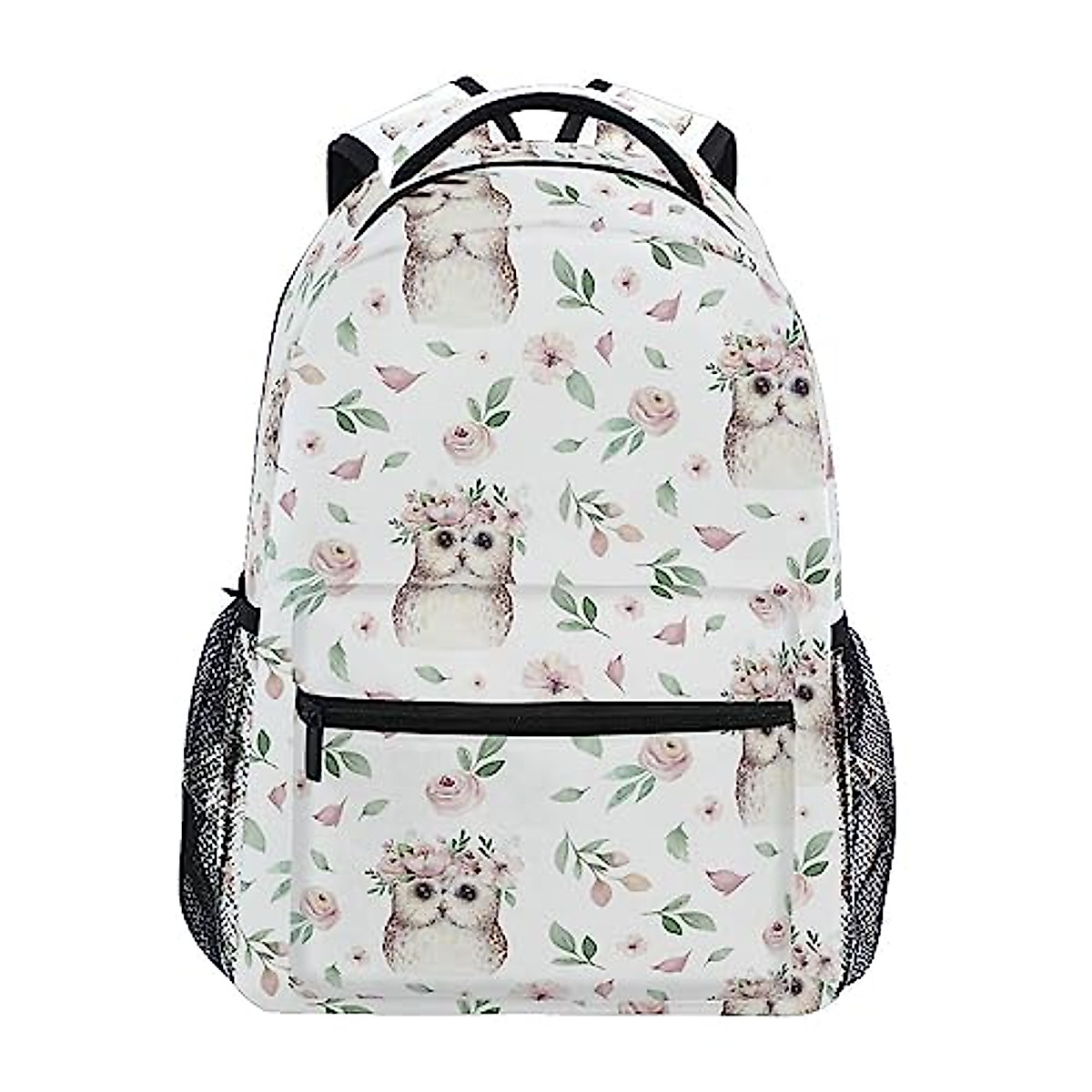 ALAZA Watercolor Owl Bird Large Backpack,unisex Girls kids College Bookbags Daypack Bag,Water Resistant Personalized Laptop iPad Tablet Children Backpack Travel College Bag
