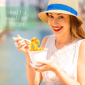 PLASTICPRO Cutlery Plastic Teaspoons Medium Weight Disposable Silverware White (1000 Count)