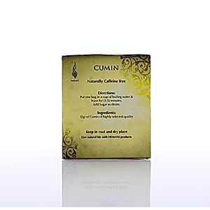HEMANI Cumin Herbal Tea - 45g - 20 Tea Bags - 100% Herbal & Natural - Aromatic - Warm taste - Best for Soothing Stomach