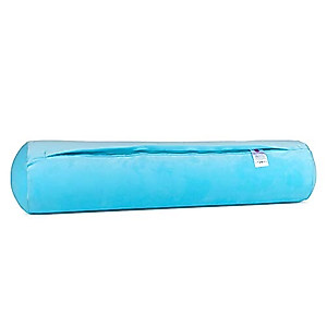 Dash Sensations Sensory Kids Body Pillow – Ultra Soft Plush Removable Cover – Large 30” Roll Cushion with Tactile Mini Beads for Naps, Sleeping, Play and Relaxation (Blue)