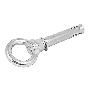 uxcell M10x90mm 304 Stainless Steel Ring Lifting Sleeve Expansion Closed Hook Eye Bolt