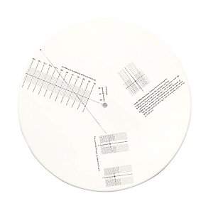 Acrylic Turntable Mat Cartridge Alignment Protractor Phonograph Cartridge Alignment Tool Anti Slip LP Record Calibration Plate for Turntable Accessories