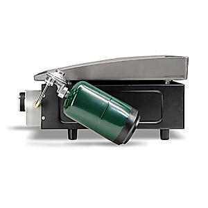 Blackstone 1650 Tabletop Grill Without Hood Propane Fuelled Portable Stovetop Gas Rear Grease Trap for Kitchen, Outdoor, Camping, Tailgating or Picnicking, 17 Inch Griddle, Black