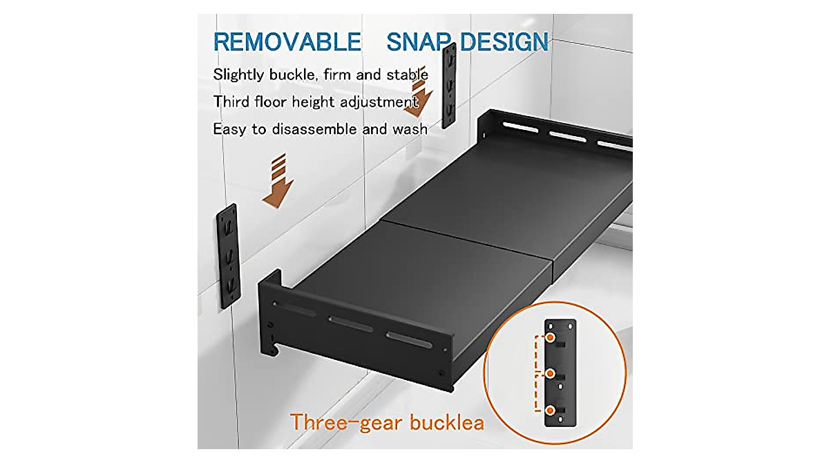 ECHLI Retractable Stainless Steel Wall Rack for Kitchen