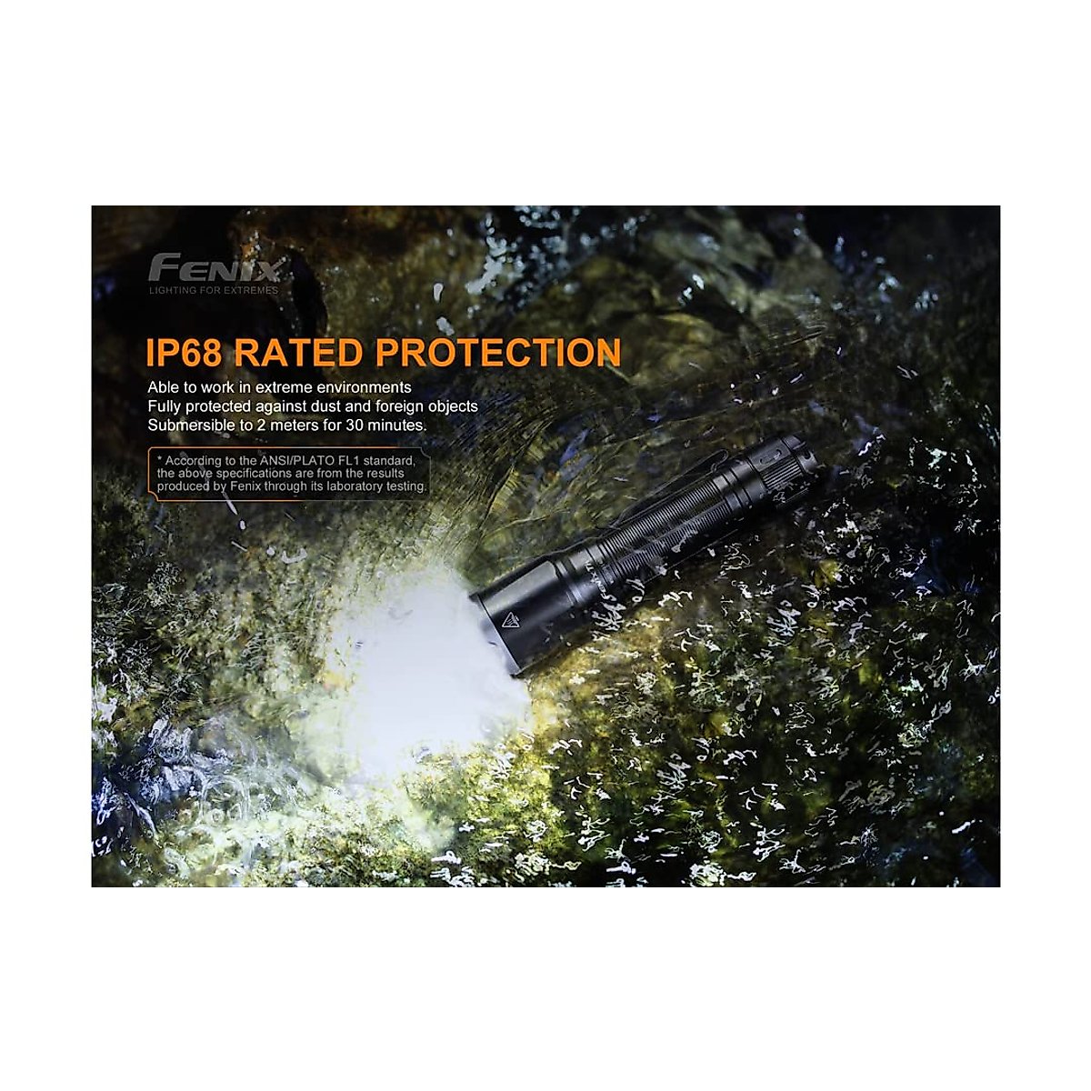 Fenix TK16 v2.0 Tactical Flashlight, 3100 Lumen Long Throw, USB-C Rechargeable, with LumenTac Organizer