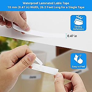 Labold Replacement for Brother Ptouch Tz Tze Label Tape Tze-231,Tz-231 12mm 0.47 Laminated Black on White, Compatible with P-Touch Pt-d210, PTD200, H110, 1280 Label Maker, 26.2ft, 4Pack
