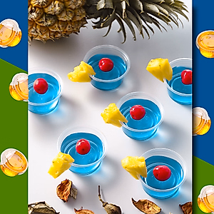 [650 Sets - 2 Oz ] Jello Shot Cups, Small Plastic Containers with Lids, Airtight and Stackable Portion Cups, Salad Dressing Container, Dipping Sauce Cups, Condiment Cups for Lunch, Party to Go, Trips