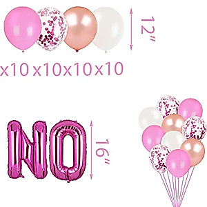 No Boys Allowed Balloons Pink Girls Night Party Banner You Are Like Really Pretty/Ladies Night/Pajama Mean Girls/Makeup Sleep Spa Themed Decor for Bridal Shower/Bachelorette Party Supplies Decorations