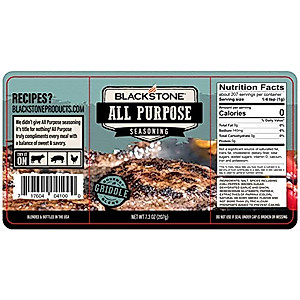 BBQ Seasonings and Rub Bundle - Blackstone All Purpose Seasoning 7.3 oz, Parmesan Ranch 7.3 oz, and Tequila Lime 7.4 oz with Coastal Cafe Dry Rub Tip Sheet (All Purpose/Parmesan Ranch/Tequila Lime)