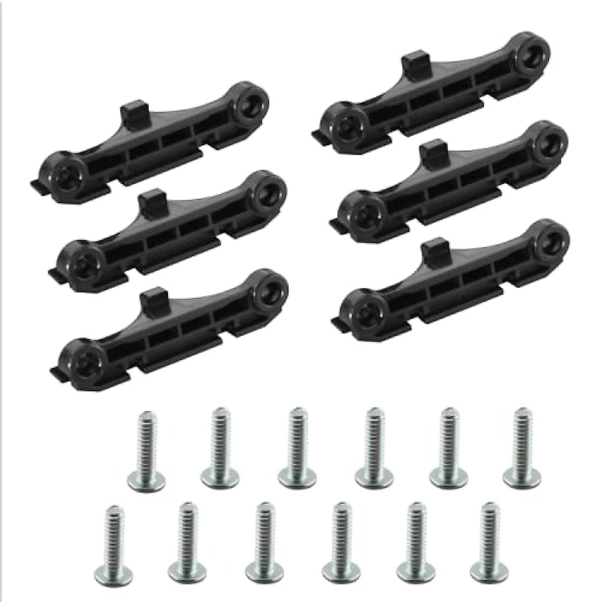 SJZBIN CPU Fan Bracket 3Pairs Black CPU Fan Support Brackets Retainer Brackets Plate Support Holders for AM4 AMD