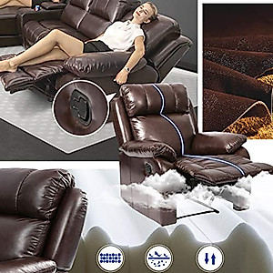 BestMassage Recliner Sofa Loveseat Leather Sofa Recliner Couch Manual Reclining Sofa Recliner Chair, Love Seat, and Sofa for Living Room Home Furniture