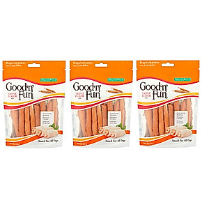 Healthy Hide Good 'n' Fun Triple Flavor Ribs - Rawhide, Chicken & Pork Hide 8.4 oz - Pack of 3
