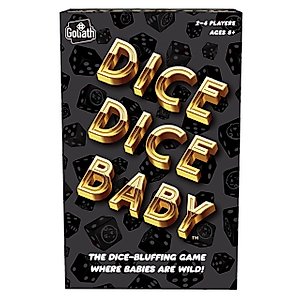 Goliath Dice Dice Baby Game - Dice Bluffing Game Where Babies are Wild - Ages 8 and Up, 2-4 Players