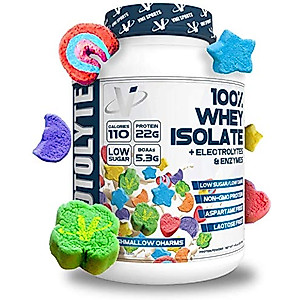 VMI Sports | ProtoLyte Whey Isolate Protein Powder | Low Calorie Whey Protein Powder for Weight Loss | Protein Powder for Muscle Gain | Digestive Enzymes | Non-GMO (Marshmallow Charms, 4.6 Pounds)