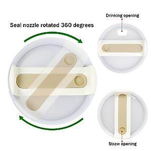 40 OZ Tumbler Lids Fit for Stanley Cup, Skinny Tumbler Lid Replacement, Spill Proof Splash Resistant Tumbler Replacement Cover for Stanley and More Coffee Mugs 2 pack