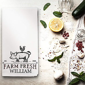 Zexpa Apparel Customized Tea Towel for Mother's Day Personalized Kitchen Dish Cloth for Mom