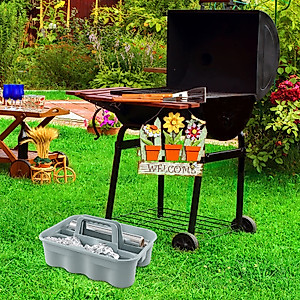 Qqbine Plastic Cleaning Tote Caddy, Plastic Caddy with Handle, 6 Pack