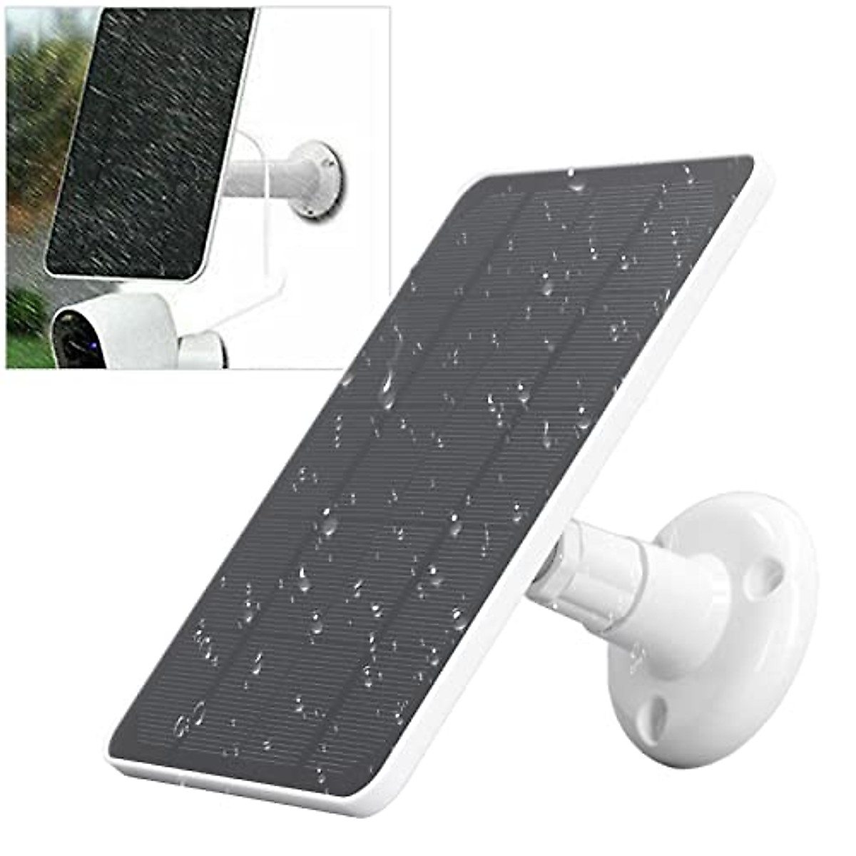 Solar Panel, Solar Panel Charger ABS Monocrystalline Silicon 10W Wide Compatibility Easy Installation for Fan