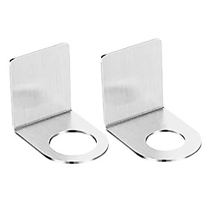 Alipis 2pcs Shower Gel Hanger Shelving Brackets Wall Mount Shelves Hand Wash Dispenser Shower Holder Storage Unit Metal Shelving Heavy Duty Bottle Holder Shampoo Bottle