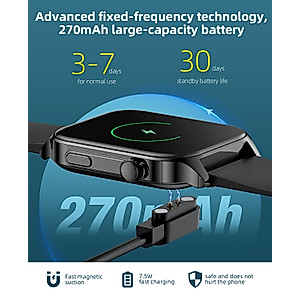 SOUYIE Smart Watch, Infrared True Blood Oxygen Monitor, 1.91" HD Smartwatch for Men with Heart Rate, Blood Pressure, Sleep Monitor, IP68 Waterproof Fitness Tracker Compatible with Android iOS iPhone