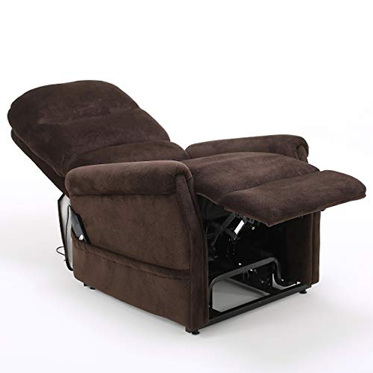 GDF Studio Alan Chocolate Fabric Lift Up Recliner Chair