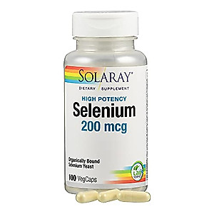 SOLARAY Selenium 200 MCG High Potency, 100 CT