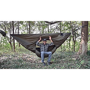 Onewind Premium Hammock Wind Sock, Hammock end Wind Block, Lightweight and Wind-Resistant Underquilt Protector for Winter and Cold Weather Protection, Backpacking, OD Green