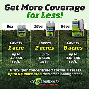 Kills Ticks & Mosquitoes on Contact. All Natural Outdoor Insecticide Spray Repels up to 30 Days. Safe Insect Control for Kids, Dogs, Plants – Easy & Ready to Use – Eco Innovations, EcoGuard Plus, 8 oz