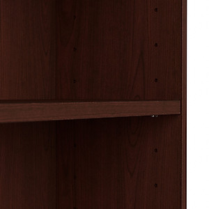 Bush FURNITURE Universal 5 Shelf Bookcase Set of 2 in Vogue Cherry