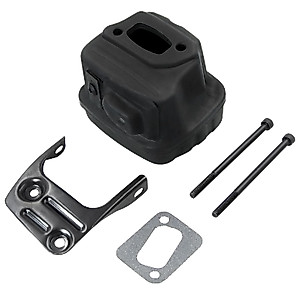 Kimsion 544028301 Exhaust Muffler Gasket Bracket Bolt Screws Kit for Husqvarna 340 345 346XP 350 351 353 Jonsered 2150 2153 Chainsaws 544028302